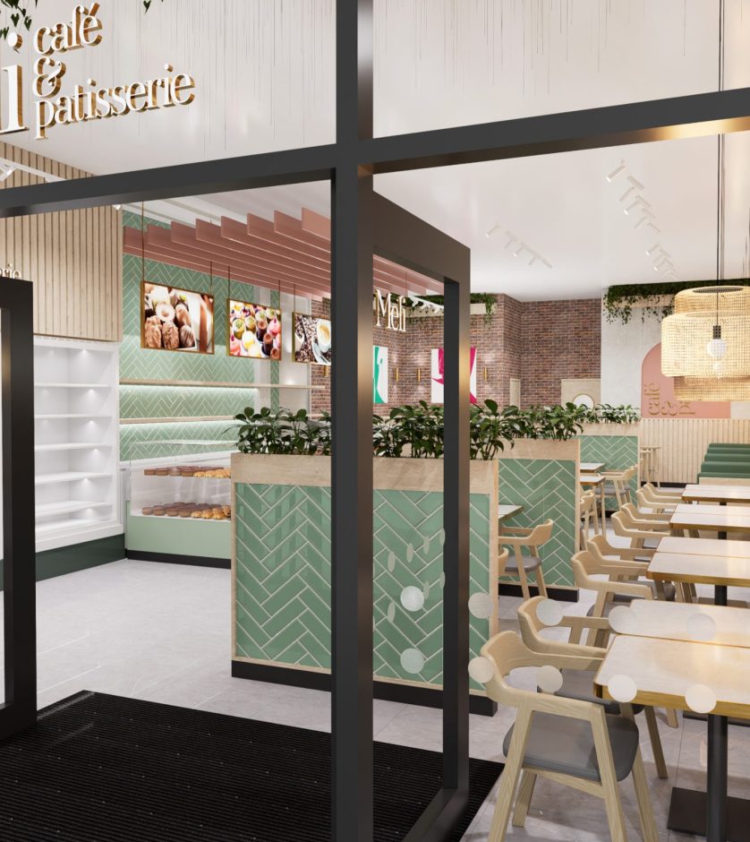 Meli at Mcarthur Glen - Cafe Design Project - RED