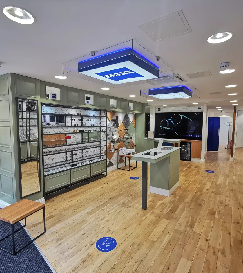 Vision + Eyecare - Optician Design Project - RED