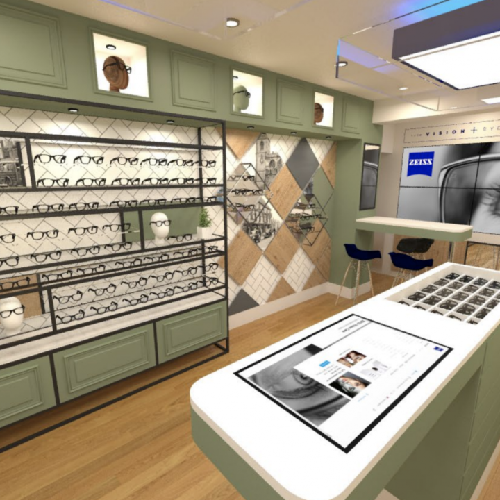 Vision + Eyecare - Optician Design Project - RED