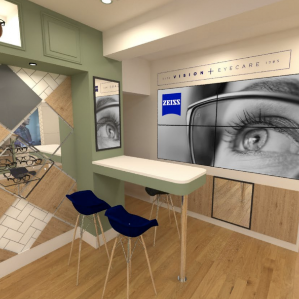 Vision + Eyecare - Optician Design Project - RED