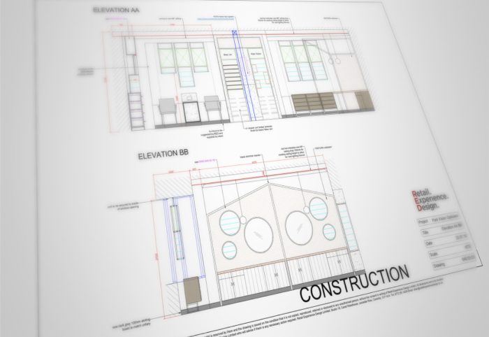 Commercial Interior Technical Design & Drawing Packs - RED