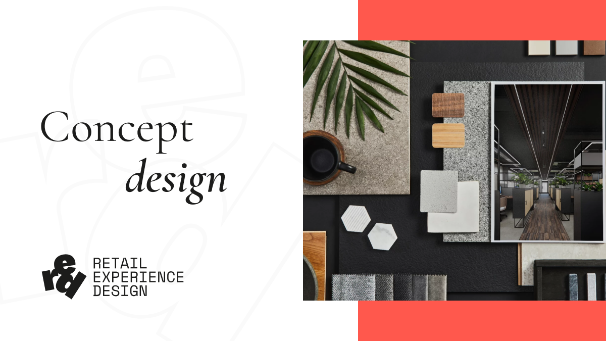 Retail Concept Design, Space Planning & 3D Renders - RED
